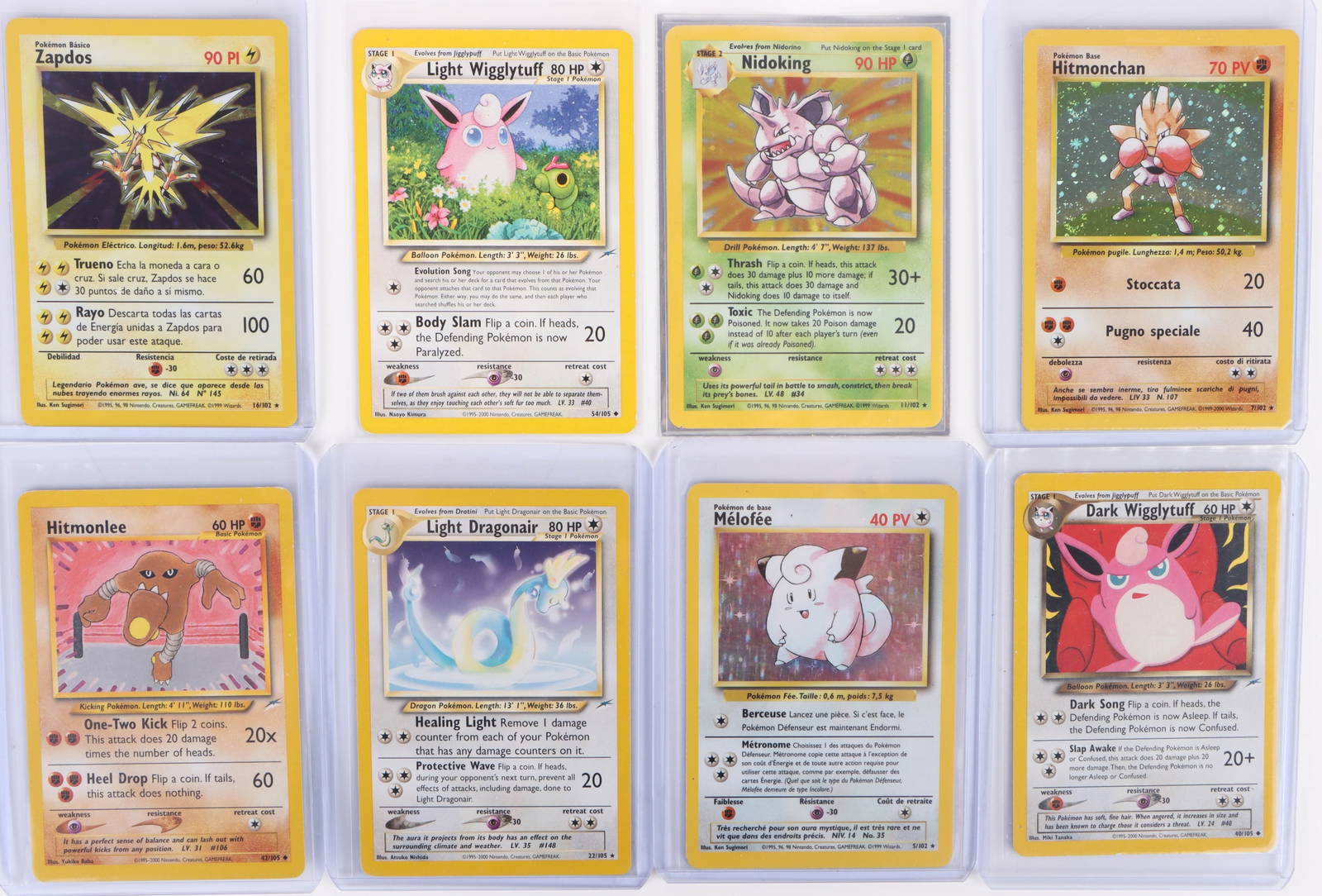 Pokemon Neo Destiny & Base Set Cards - Lot Of 8 Auction