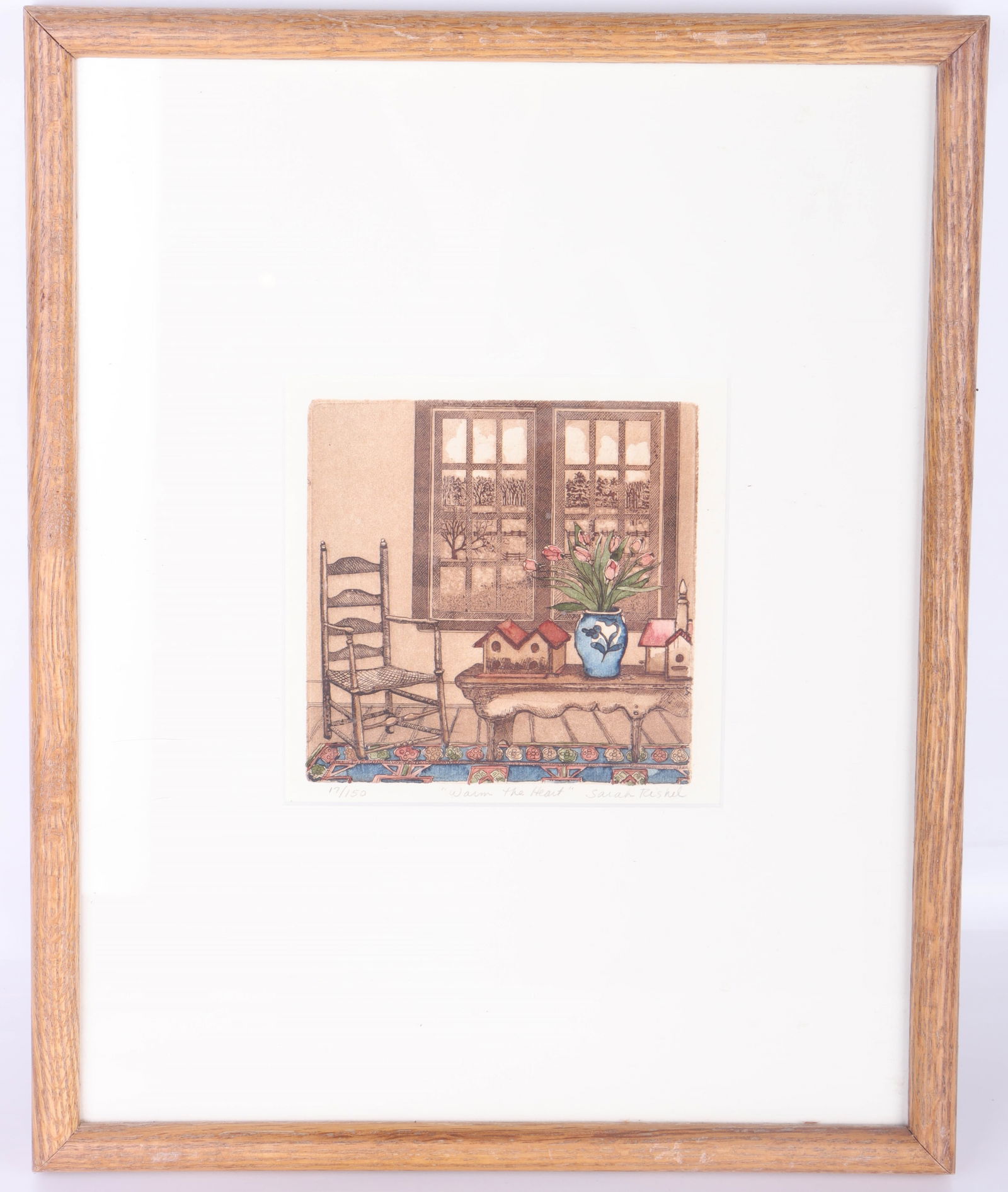 Sarah Rishel "warm The Heart" Lmd Edition Print Auction