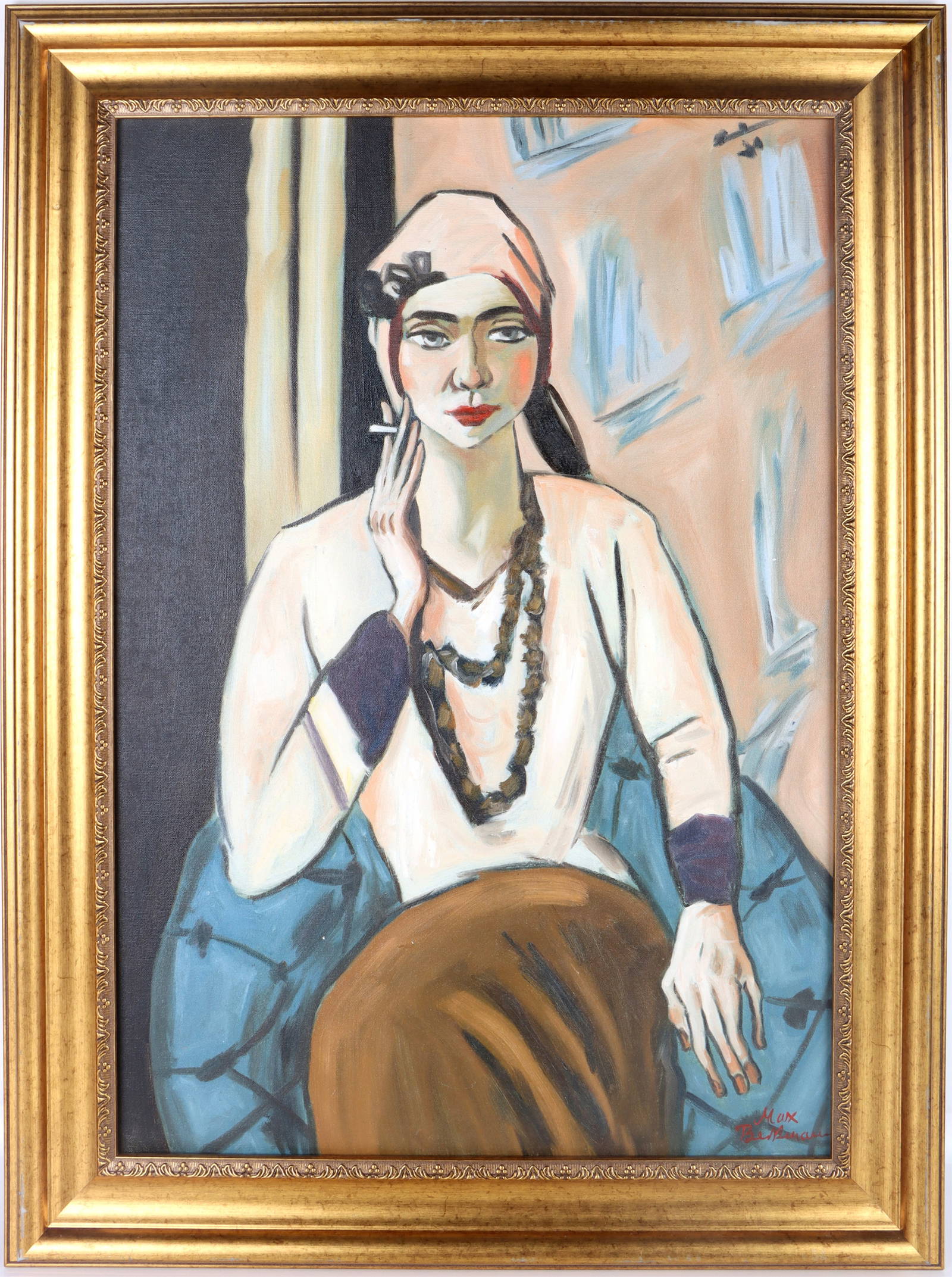 Original Quappi In Pink Jumper After Beckmann Auction