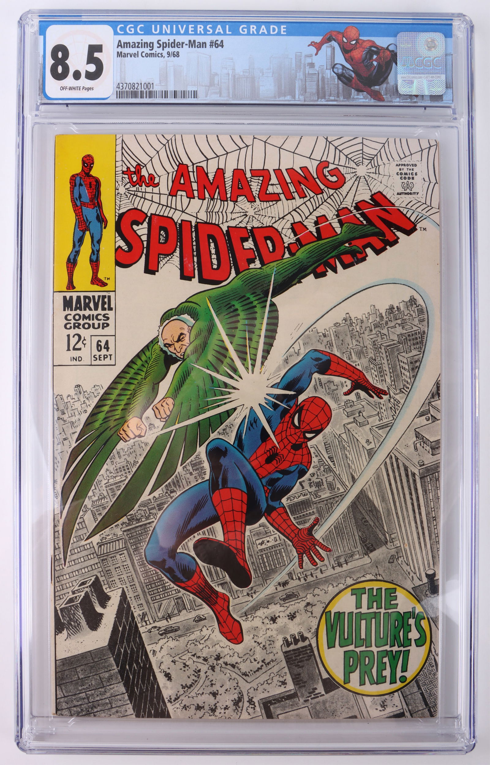 Amazing Spider-man #64 Cgc Graded 8.5 Auction