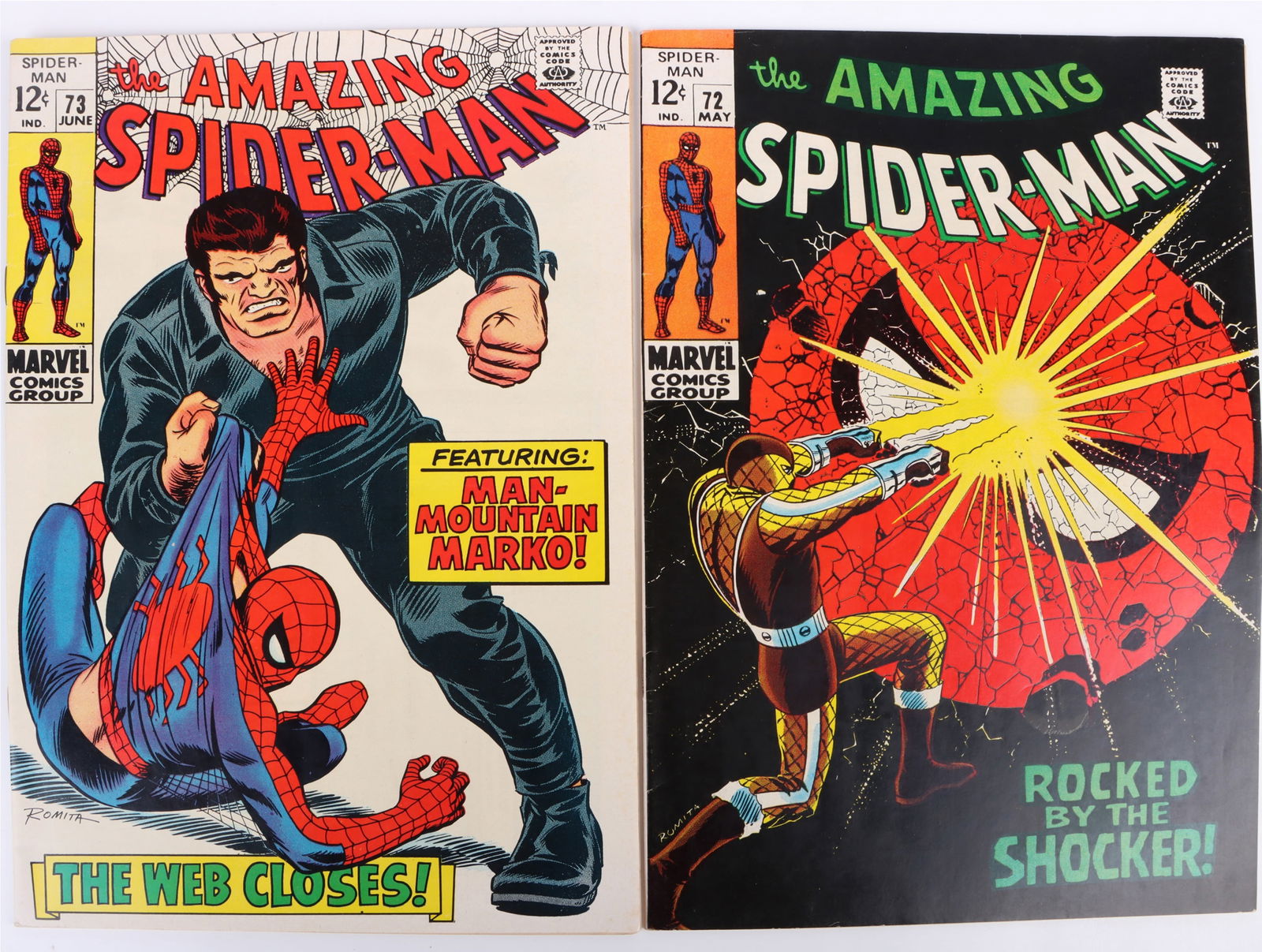 The Amazing Spider-man #72 & #73 (1st Silvermane) Auction