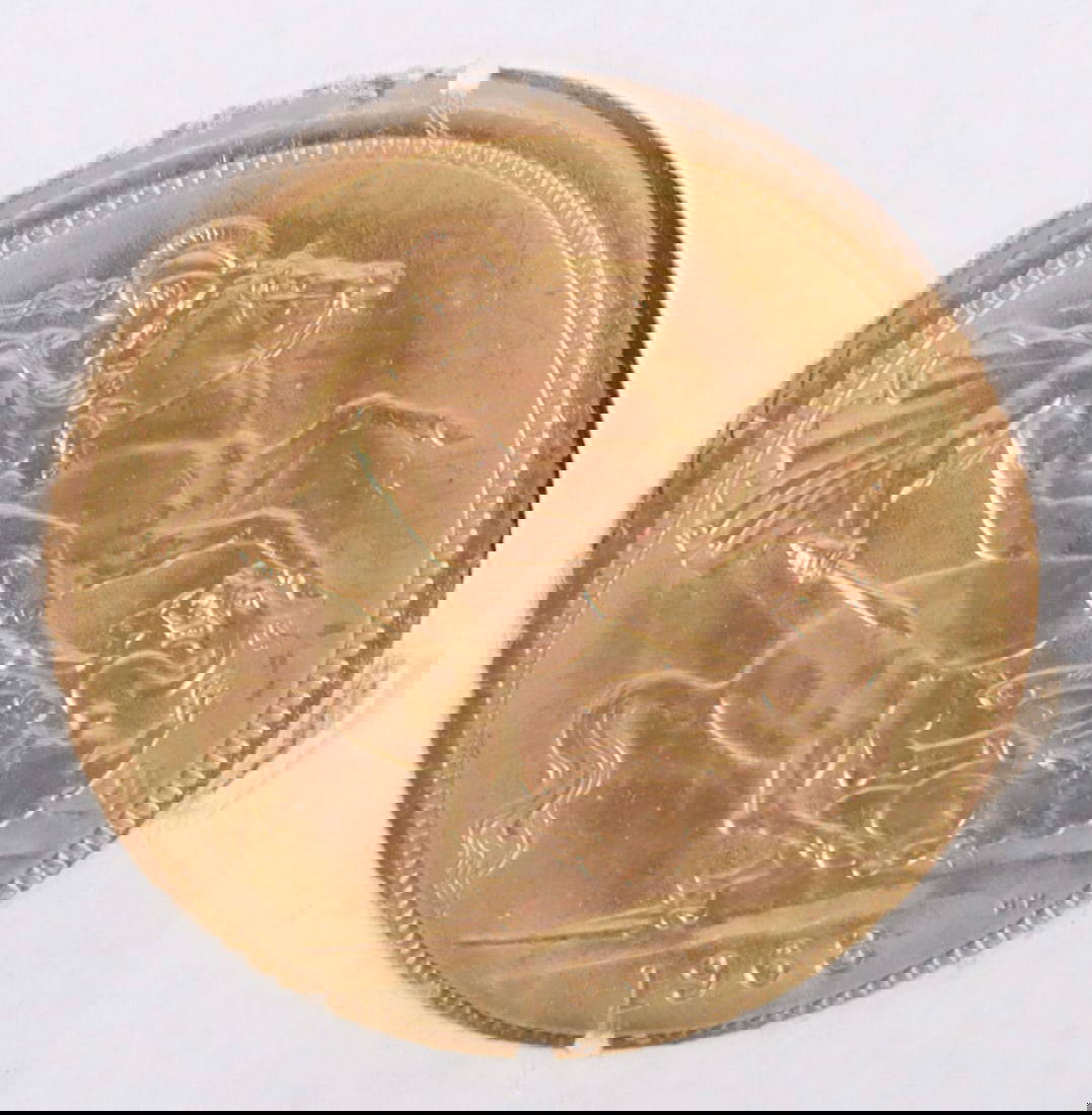 1968 Queen Elizabeth Ii Sovereign 22k Gold Coin Auction