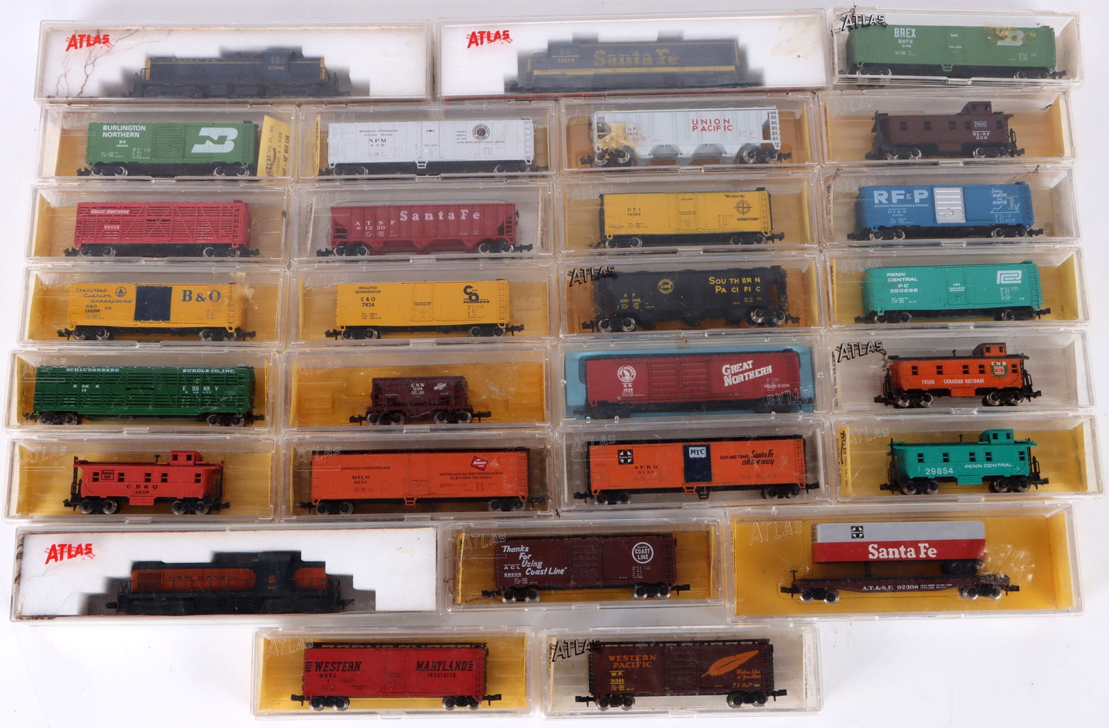 Atlas Train Cars & Engines N Scale - Lot Of (23) Auction