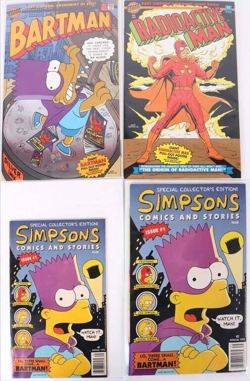 Simpsons, Bartman & More Collectible Comic Books Auction