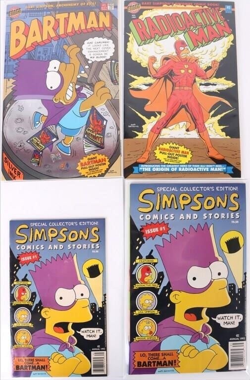 Simpsons, Bartman & More Collectible Comic Books Auction