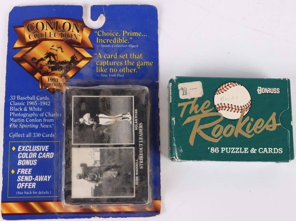 Donruss & Conlon Baseball Trading Card Lot Auction