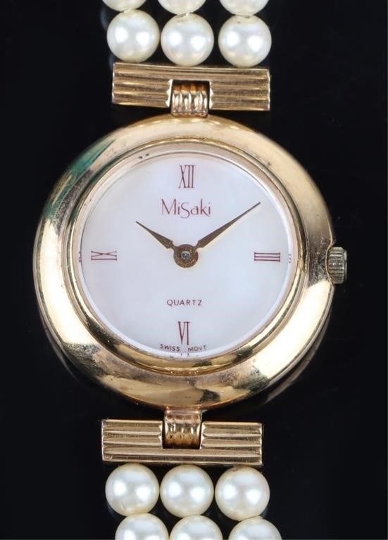 Vintage Misaki Japanese Pearl Swiss Quartz Watch - Jul 05, 2025 ...