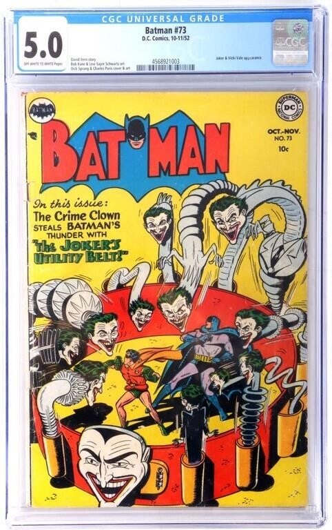 Batman #73 Cgc 5.0 Joker & Vicki Vale Appearance - Jul 26, 2025 ...