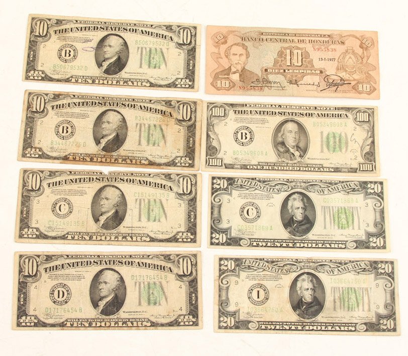 Us 1934 & 1934a Federal Reserve Notes