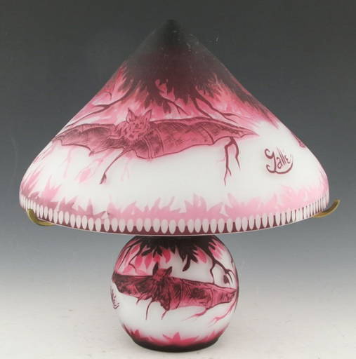 Reproduction Galle Cameo Glass Lamp