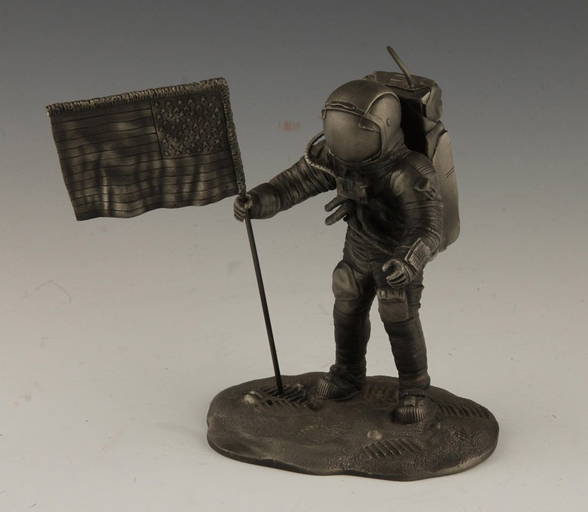 Commemorative Pewter Astronaut Statue 1956 1976
