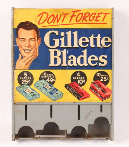 Gillette Metal Safety Razor Blade Dispenser
