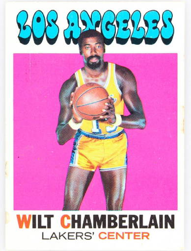 1968 Topps 70 Wilt Chamberlain Basketball Card