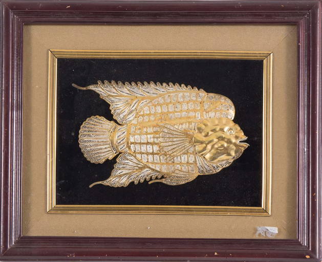 CHINESE SILVER SUNFISH MOUNTED IN FRAME - Feb 10, 2015 | G&B Auction ...