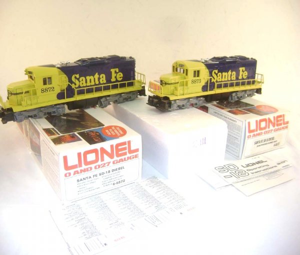 11: ABT: Great Lionel #8872/8873 Santa Fe SD-18 Diesels