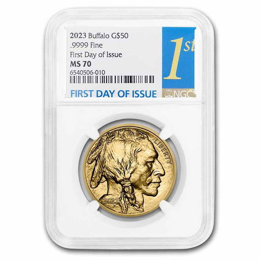 2023 1 Oz Gold Buffalo Ms 70 Ngc (first Day)