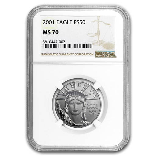 2001 1/2 Oz American Platinum Eagle Ms 70 Ngc