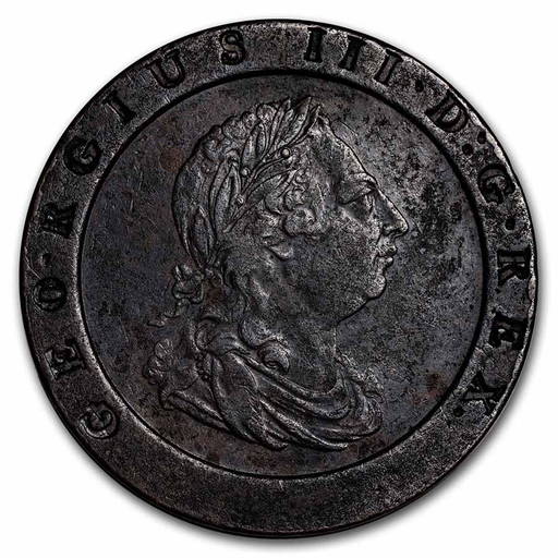 1797 Great Britain "cartwheel Penny" Au