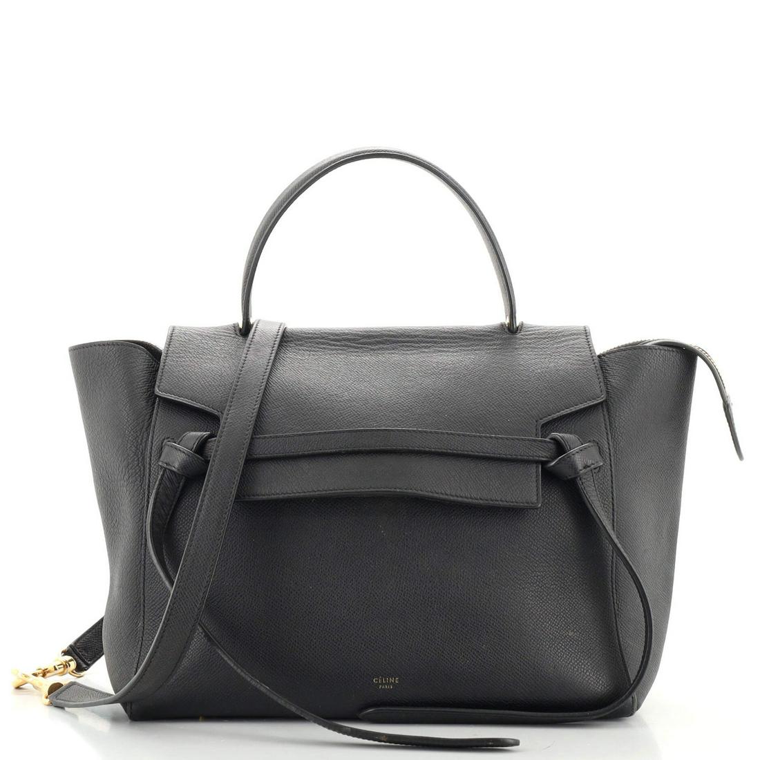 Celine Belt Bag Textured Leather Mini Auction