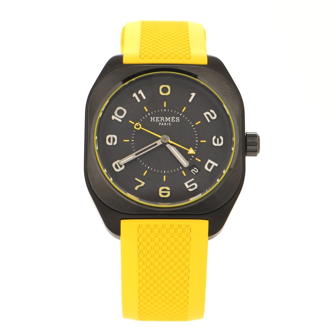 Hermes H08 Limited Edition Madison Automatic Watch Titanium And Ceramic ...