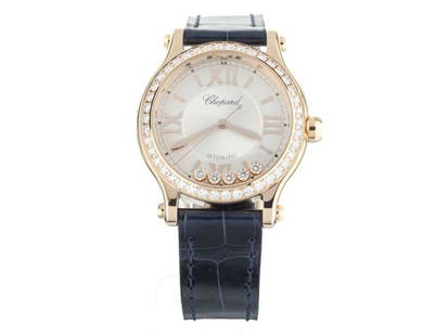 Chopard 18k Gold "happy Diamonds" Watch Auction