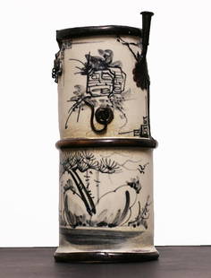 China 1920 Porcelain Opium Pipe 217 Gr