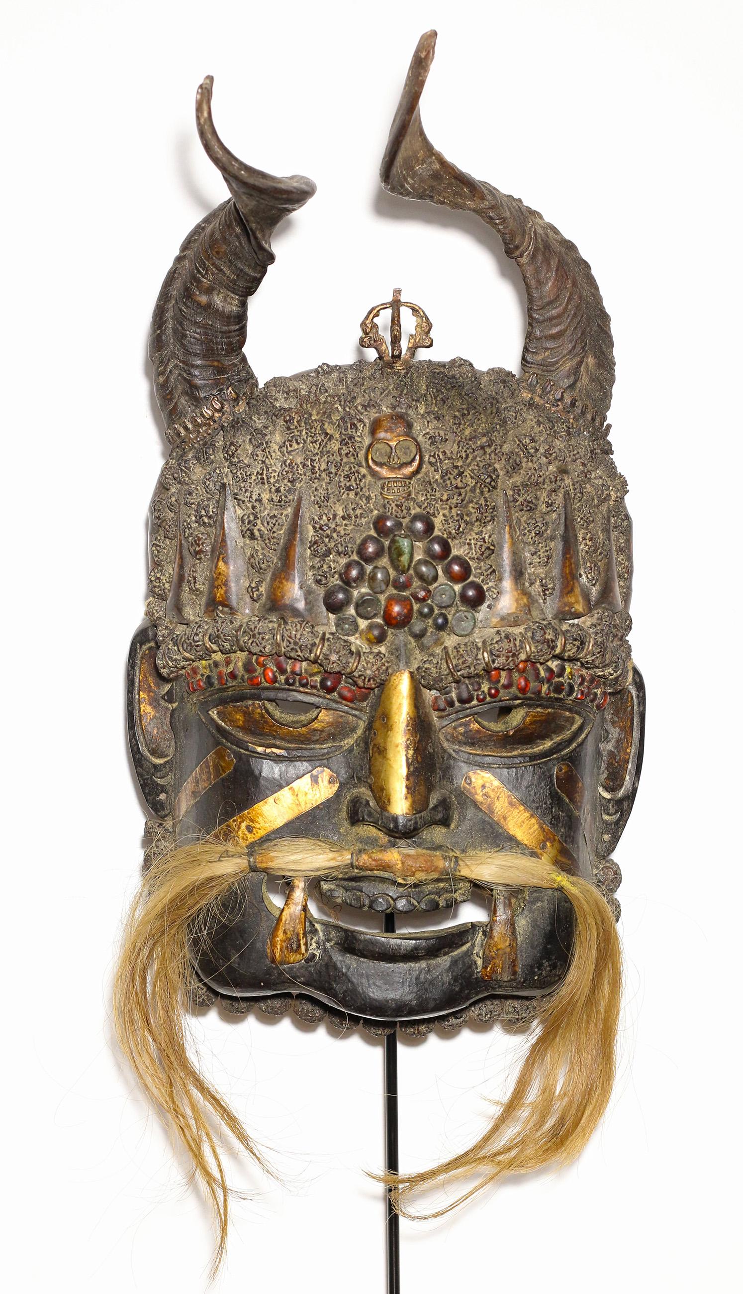 Tibet Himalayan Tribes 1960 Shaman Wooden Mask 2