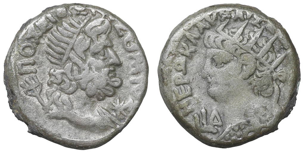 Nero 54 68 Ad Tetradrachm Alexandria Egypt Roman Coin