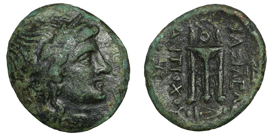 Ancient Greek Coin Seleukid Antiochos Ii 261 246 Bc Bronze