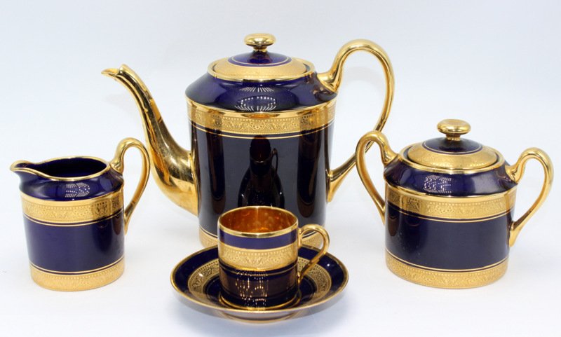 Limoges "Legle Porcelaine d' Art" Blue & Gilt Porcelain - Sep 03, 2017 ...