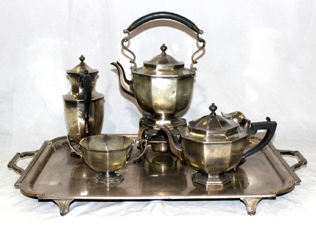 Antique Sterling Silver 6 Pc. English Tea Set