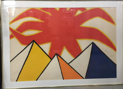 Alexander Calder "pyramids And Slate"