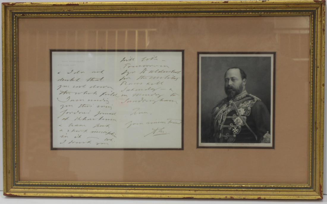 King Edward VII Handwritten Letter 2-Sided Autograph - Jan 06, 2019 ...