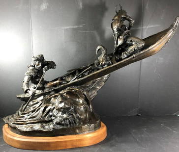 Rusty Phelps (american, B. 1936) Bronze Sculpture