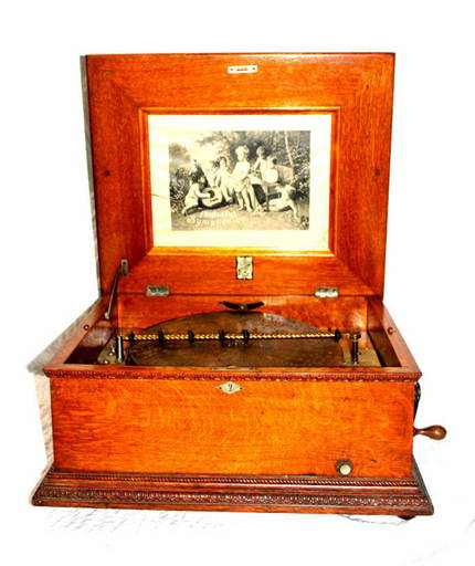 Antique Symphonium Music Box Player