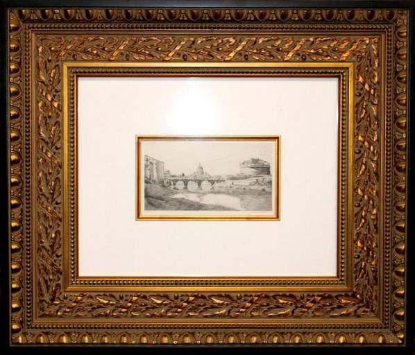 Signed Jean Baptiste Camille Corot Original Etching In