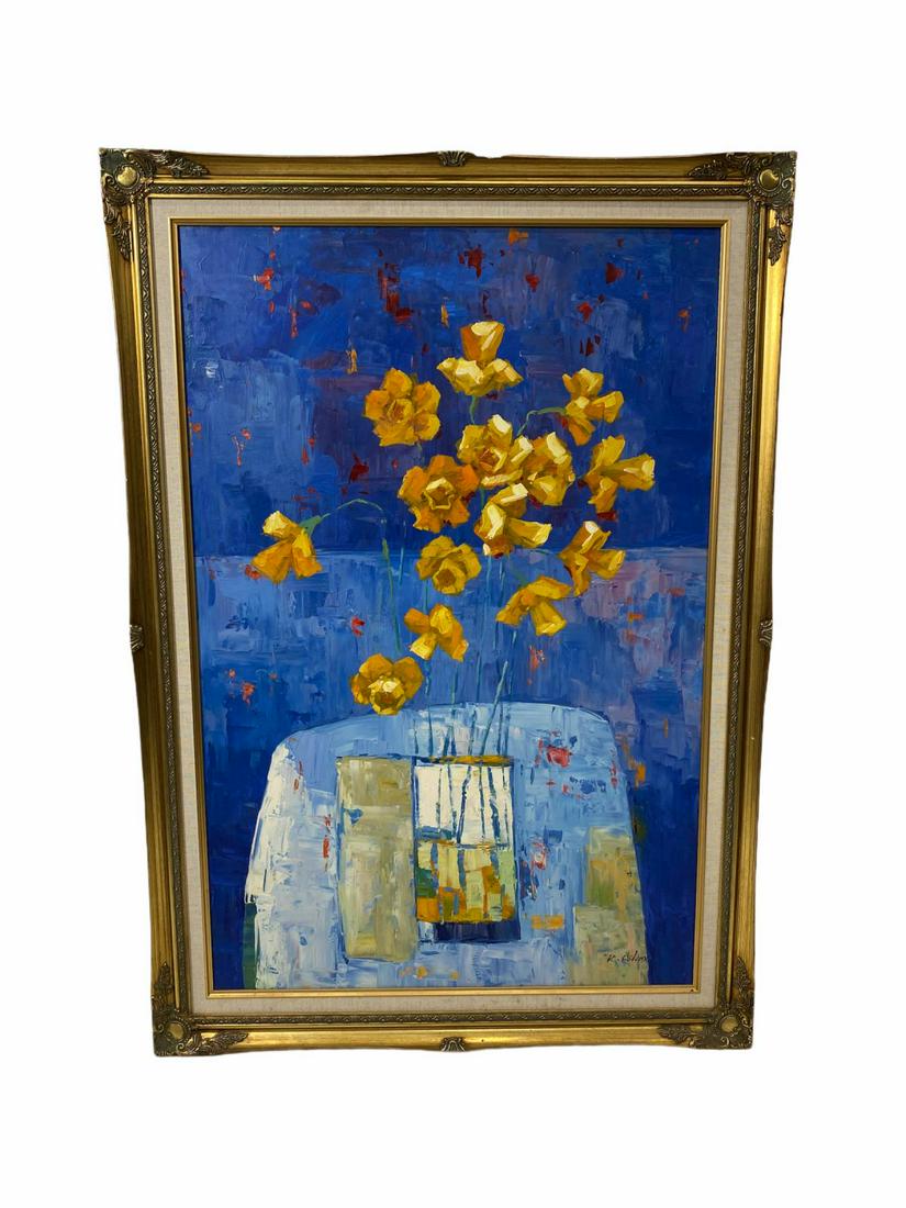 Signed R. Wilcox Oil Painting Still Life of Flowers - Dec 20, 2020 ...