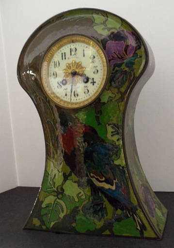 Porcelain Hand Painted Mantle Clock
