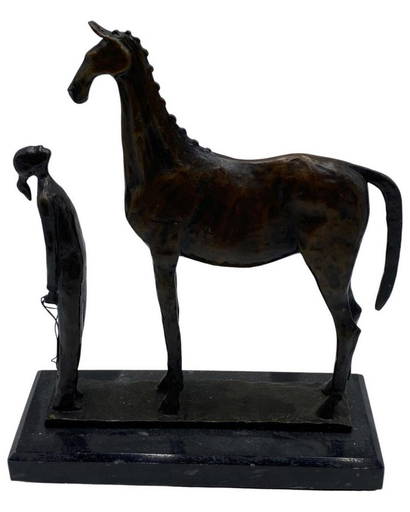 Signed Frank Califano (american) 20th Century Bronze Sculpture Of Young ...