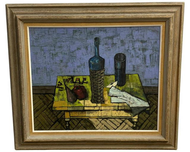 Signed Gerard Sebastian (spanish, 1930 1996) Oil Painting On Canvas ...