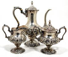 Stieff sterling silver full hand chased tea set - Jan 01, 2018 ...