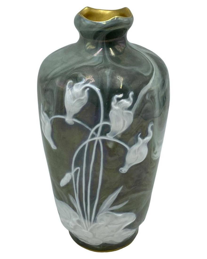 Adolph Oppel Kronach Art Nouveau Pottery Vase Auction