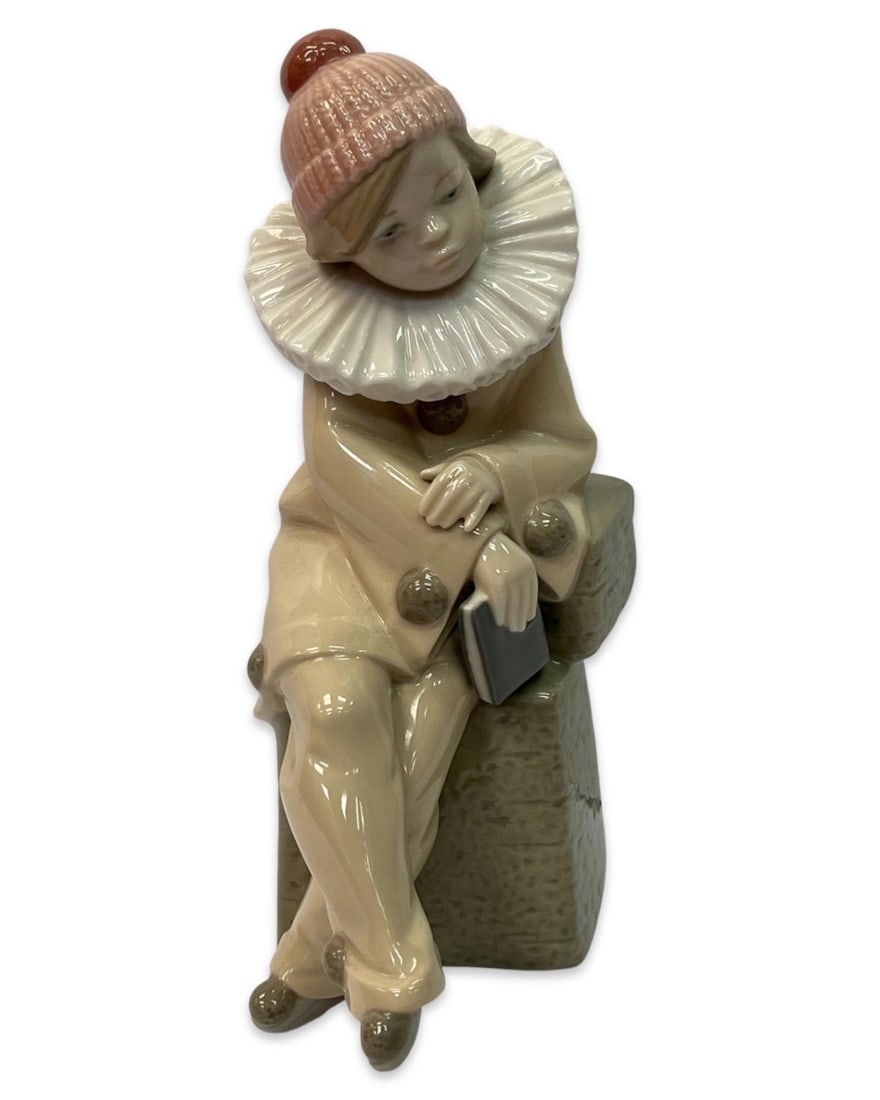 Lladro 5203 Little Jester Porcelain Figurine Auction