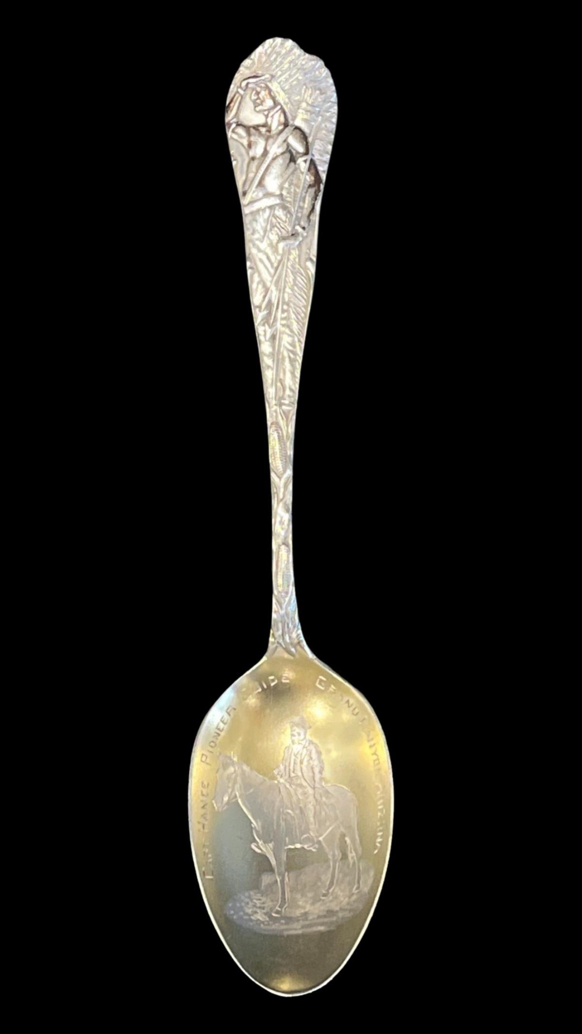 Sterling Silver Souvenir Spoon Grand Canyon Arizona Native American ...