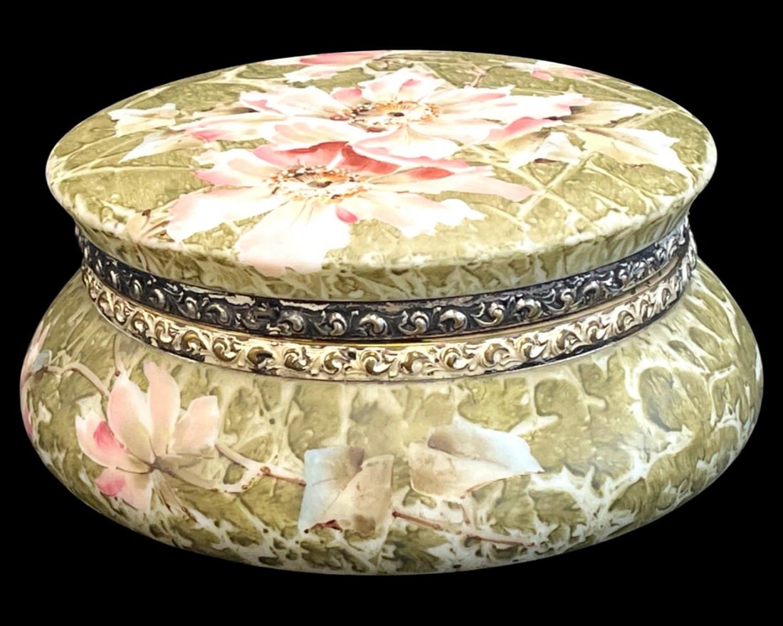 Victorian C.f. Monroe Kelva Glass Dresser Box Auction