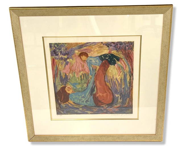 Signed Barbara Wood Limited Edition Serigraph In Color Fun In The Sun ...