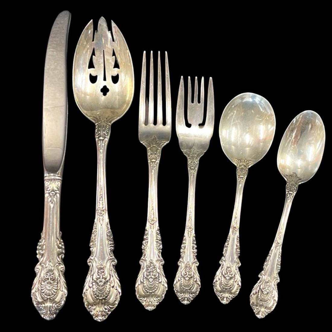 Wallace Sir Christopher Sterling Silver Set Of 73 Pcs Auction