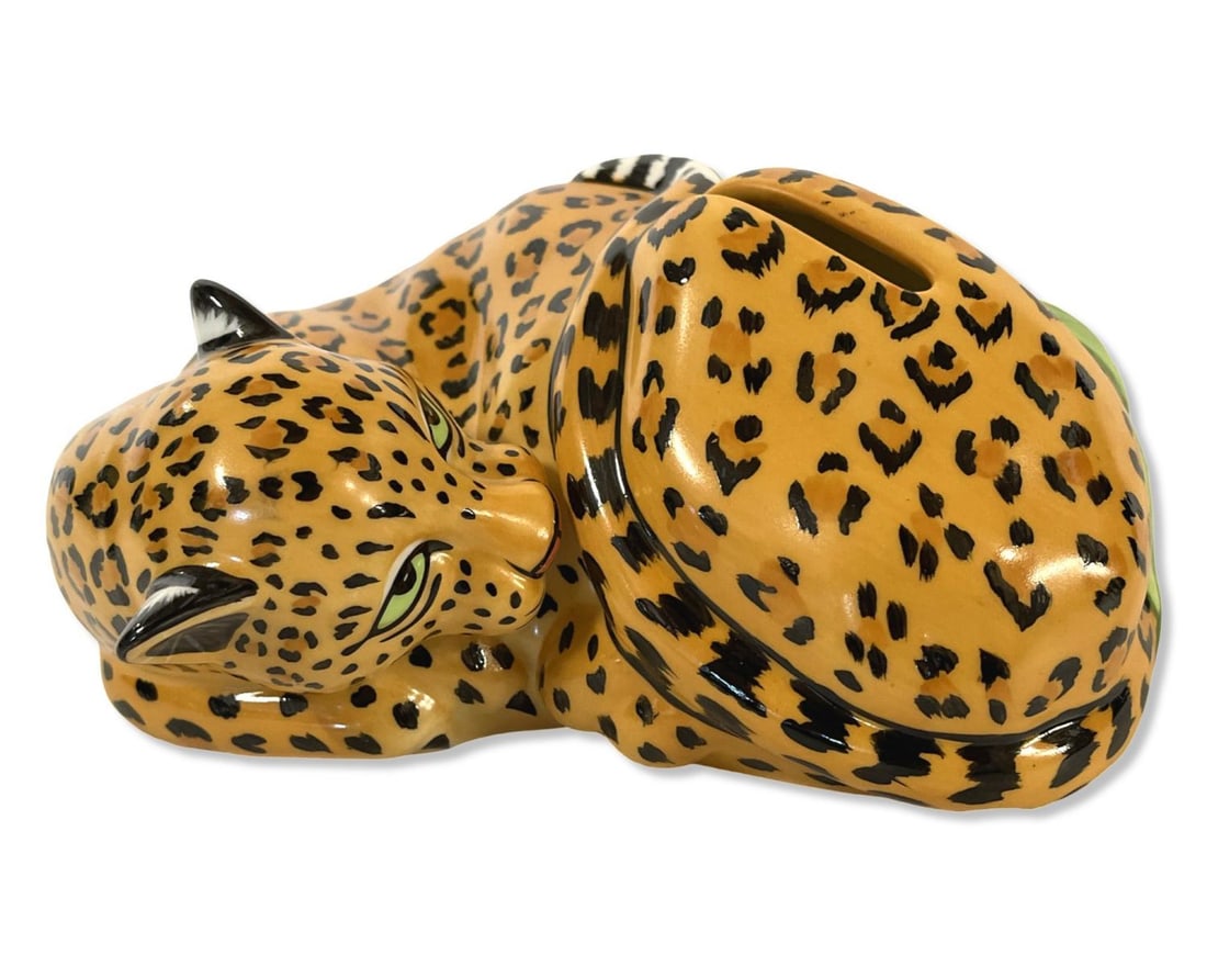 Lynn Chase Jungle Party Jaguar Bank Figure Auction