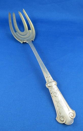 Antique Starr & Marcus Sterling Silver Serving Fork