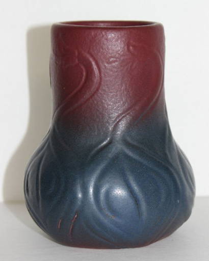Van Briggle Dark Purple Onion Vase